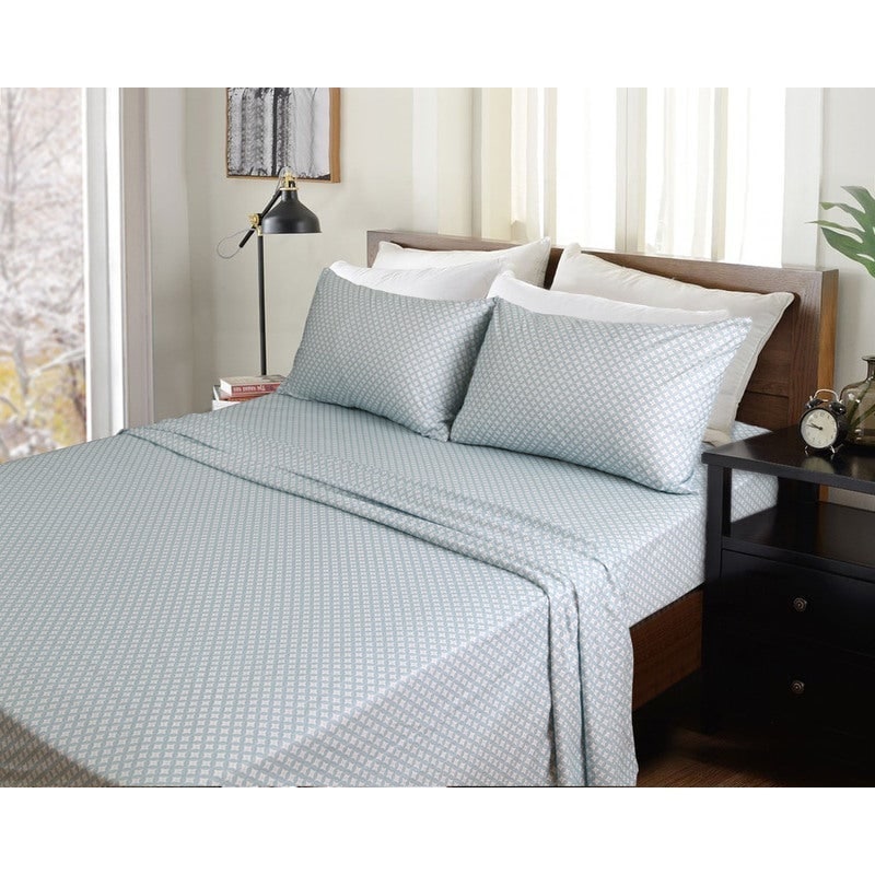 Micro Flannel Printed Amman Sheet Set – Flannelette Sheets